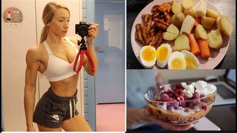 FULL DAY OF EATING KALORII TRENING NÓG YouTube
