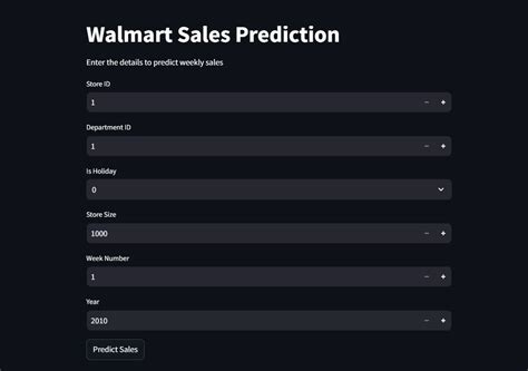 Datascience Machinelearning Python Streamlit Walmartsalesprediction Vishwaraj Yadav