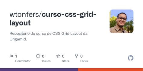 Github Wtonfers Curso Css Grid Layout Reposit Rio Do Curso De Css