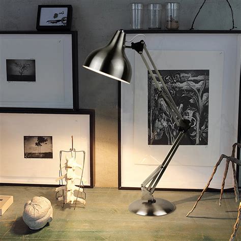 L Mpara De Pie Plegable De Brazo Largo Luz LED Para Escritorio