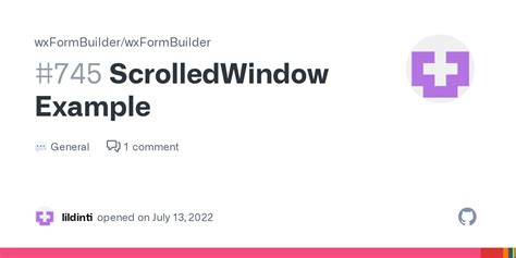 scrolledwindow example · wxformbuilder wxformbuilder · discussion 745