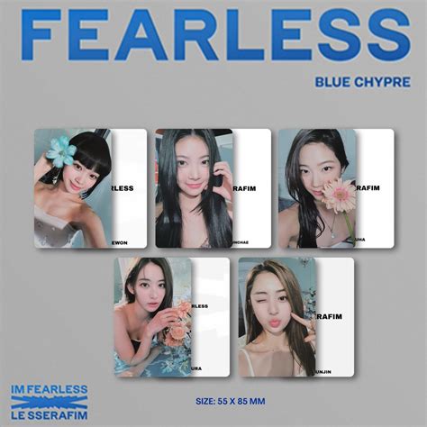 Jual Photocard Lesserafim Fearless Blue Chypre Ver Shopee Indonesia