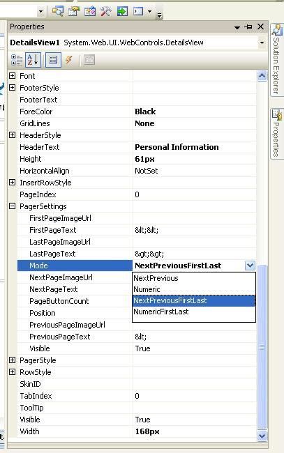 How To Change DetailsView Pager Text In ASP Net C