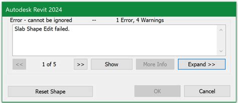 Slab Shape Edit Failed When Using Link Topography In Revit