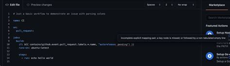 Literal Colon Character In Expressions Kills YAML Parser Issue