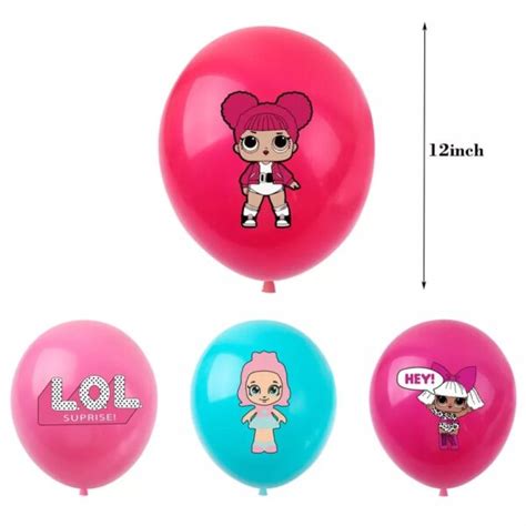 Pack 12 Globos Látex Lol Tu Fiesta A Un Click