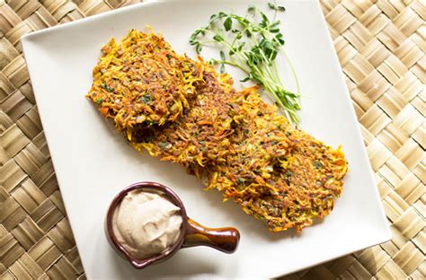 Carrot And Parsnip Patties With Spicy Yogurt Sauce Mjs Kitchen