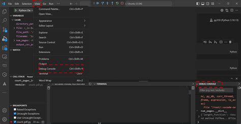VS Code How To Launch An Interactive Python Terminal While Debugging Stack Overflow