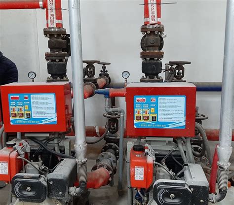 소방점검 기동용수압개폐장치압력챔버압력셋팅 현대소방