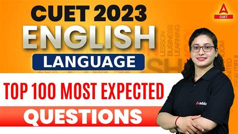 CUET 2023 English Language Top 100 Most Expected Questions By
