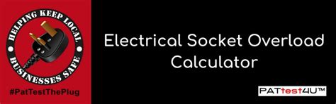 Electrical Socket Overload Calculator PATtest U Portable Appliance