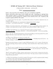 Exam Spring Pdf Enee Spring Mid Term Exam Solution March A M