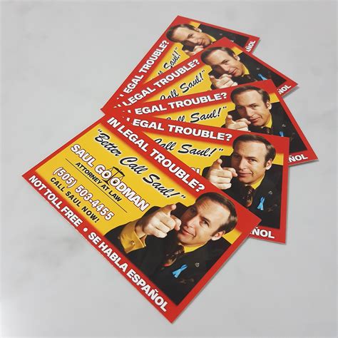 Better Call Saul Digital Download Print Business Card Prop Etsy Uk