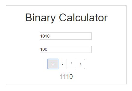 GitHub Wroclawianka Binary Calculator A Simple Project Of The Binary Calculator With