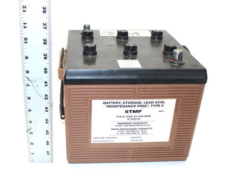 Battery 6tmf 12 Volt Wet Battery M35a2 Hmmwv M809 M939 Fmtv Lmtv Oshkosh