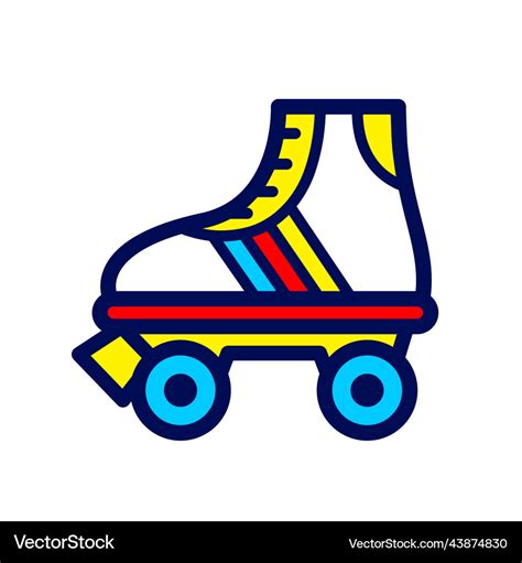 Colorful Roller Skate Royalty Free Vector Image
