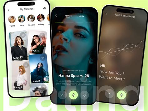Dating App Ui Designs Themes Templates And Downloadable Graphic Elements On Dribbble