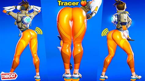Fortnite Tracer Skin Showcase Thicc 🍑😍 Top Tiktok Dances And Emotes 😘 Hot
