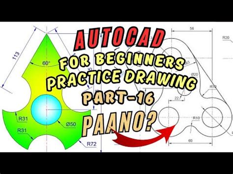 VERY IMPORTANT PRACTICE DRAWING PART IN AUTOCAD STEP BY STEP DISCUSSION YouTube
