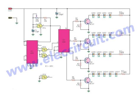 Led Light Sequencer Circuits