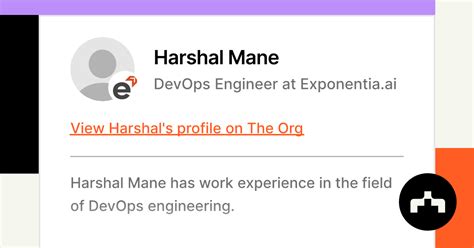 harshal mane devops engineer at exponentia ai the org