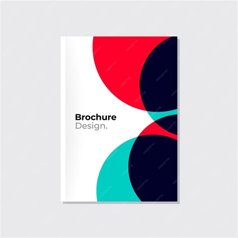 Premium Vector Brochure Cover Design With Abstract Circle Shapes