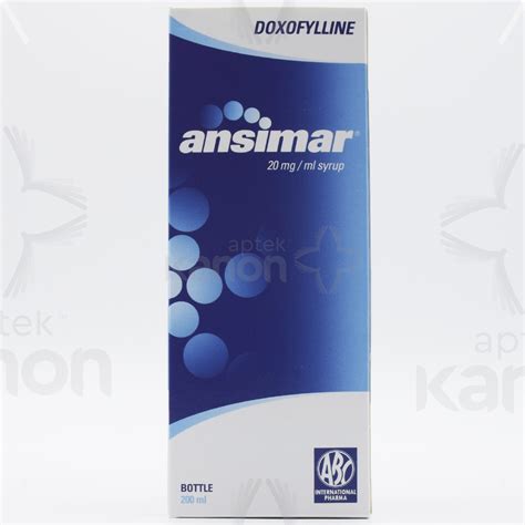 Ansimar şərbət 20 Mq Ml 200 Ml Aptekonline Az Onlayn Aptek