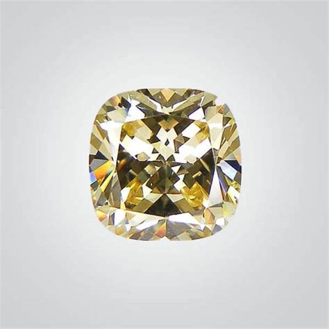 Cubic Zirconia Canary Yellow Aaa Cushion Cubic Zirconia Cz
