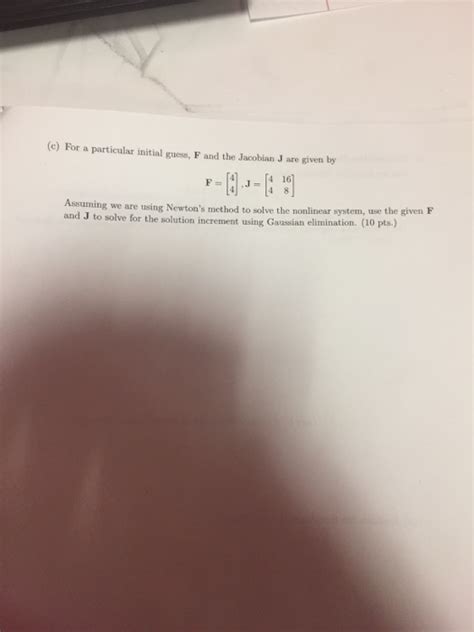 Solved Nonlinear Linear Systems Pts You Are Given Chegg