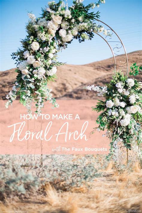 Diy Wedding Arch With Faux Flowers