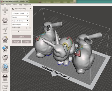 meshmixer 2 7 makes it easier to 3d print multiple objects autodesk