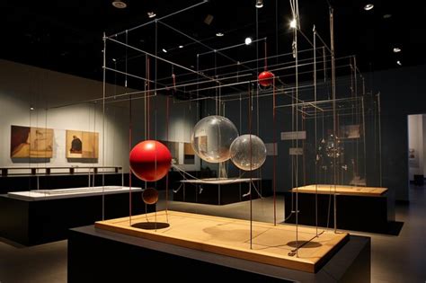 Premium Ai Image Interactive Exhibit Demonstrating Collision