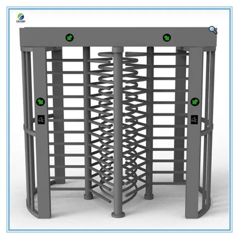 Fingerprint And Qr Code Scanner Access Control Barrier Gate Full Height