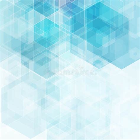 Abstract Hexagonal Background Vector Template Design For Science Or