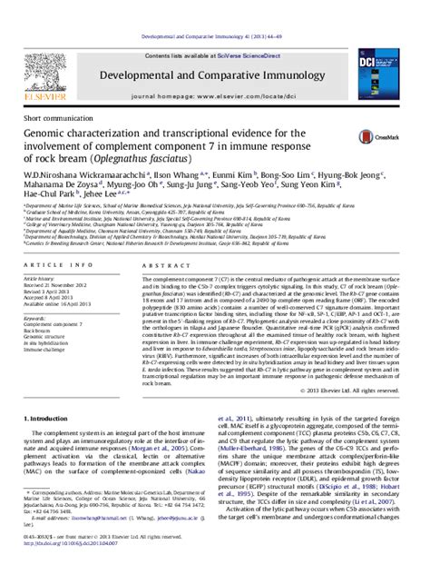 Pdf Rb Complement C7 In Dci