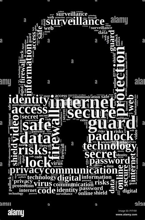 Security Word Cloud Illustration Concept Stock Photo Alamy