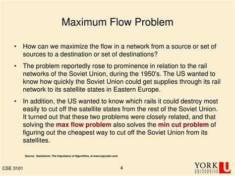 PPT The Maximum Network Flow Problem PowerPoint Presentation Free