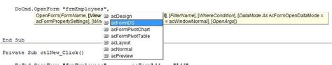 microsoft access tips more on docmd openform control form opening