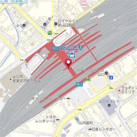 新山口駅（山陽本線） の地図、住所、電話番号 Mapfan