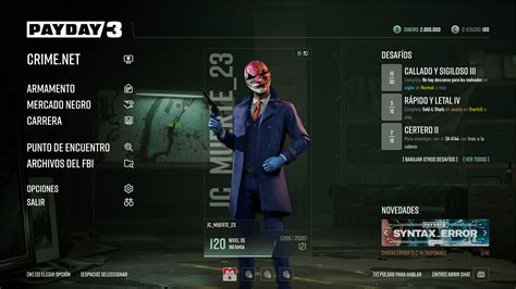 Payday 3 New Main Menu Redesign Concept R Paydaytheheist