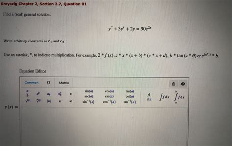 solved kreyszig chapter 2 section 2 7 question 01 find a