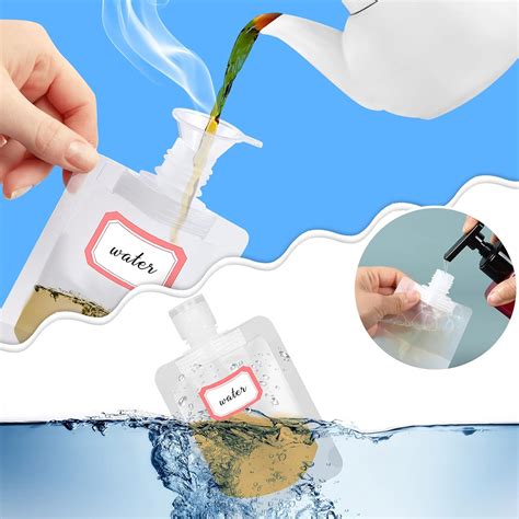 Refillable Travel Pouches Pcs Empty Squeeze Pouches Ml Ml Ml Pcs Cosmetic Jars