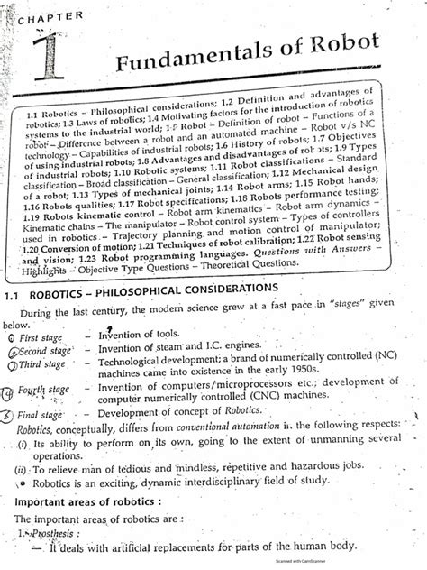 Fundamentals Of Robots Pdf
