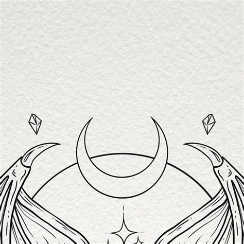 Acotar Tattoo Design With Illyrian Bat Wings