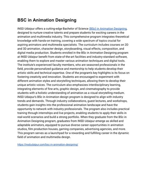 Ppt Bsc In Animation Designing Powerpoint Presentation Free Download