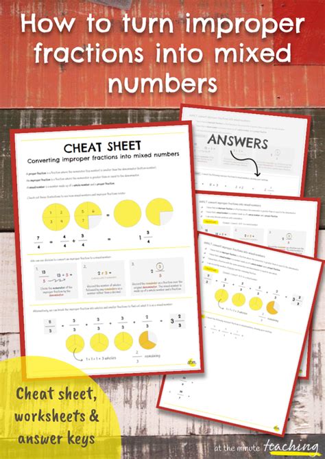 How To Turn Improper Fractions Into Mixed Numbers At The Minute