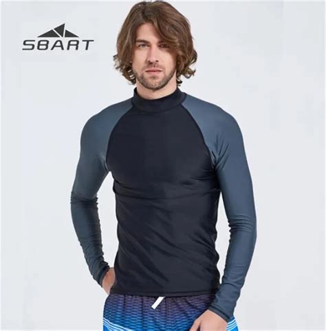 Sbart Men Top Wetsuits Sharkskin Waterproof Shortlong Sleeve Swimsuit