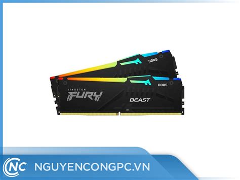 Ram Kingston FURY Beast RGB 32GB (2x16GB) DDR5 bus 5200Mhz