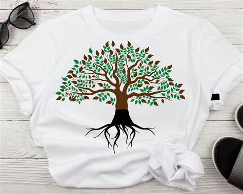 Tree With Roots SVG Roots Svg Family Tree Svgfamily Etsy