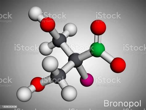 브로노폴 분자 그것은 방부제 미생물 제 또는 미생물 Stat로 사용 됩니다 분자 모델 3d 렌더링 0명에 대한 스톡 벡터 아트 및 기타 이미지 Istock